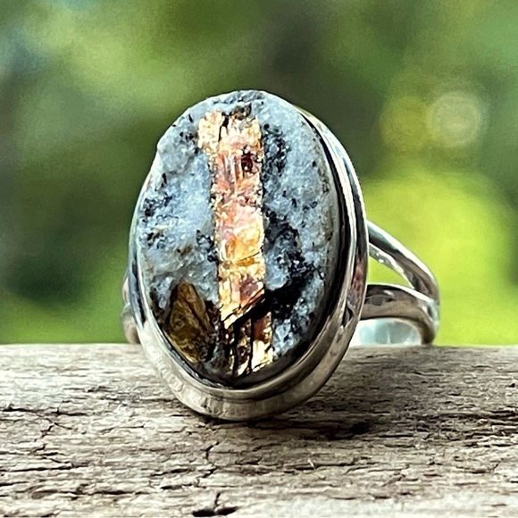 Jewelry | Very Rare Genuine Astrophyllite Ring Sz 6 | Poshmark